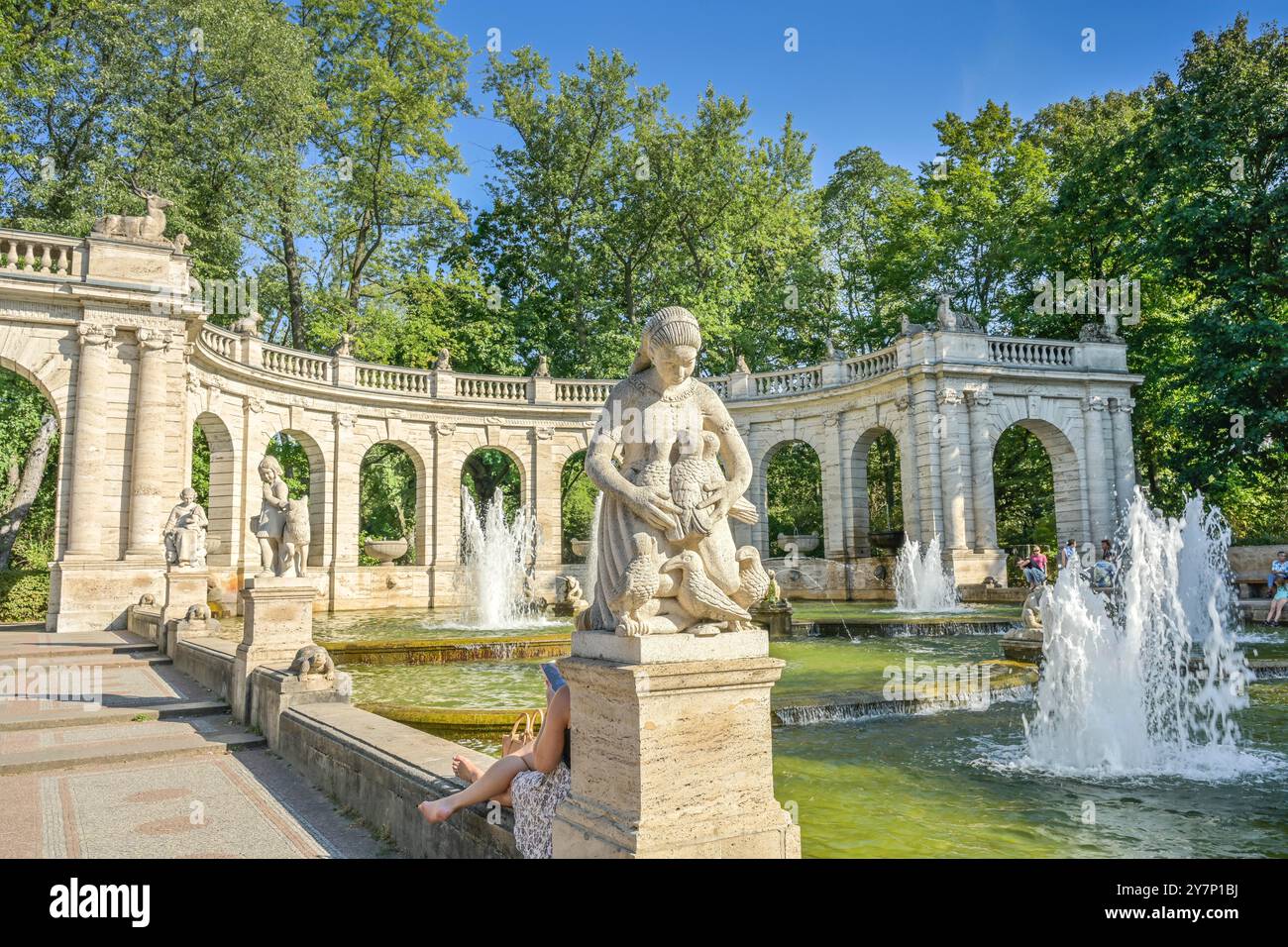 Fairytale fountain, Volkspark, Friedrichshain, Berlin, Germany ...