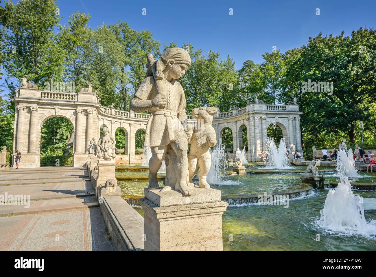 Fairytale fountain, Volkspark, Friedrichshain, Berlin, Germany ...