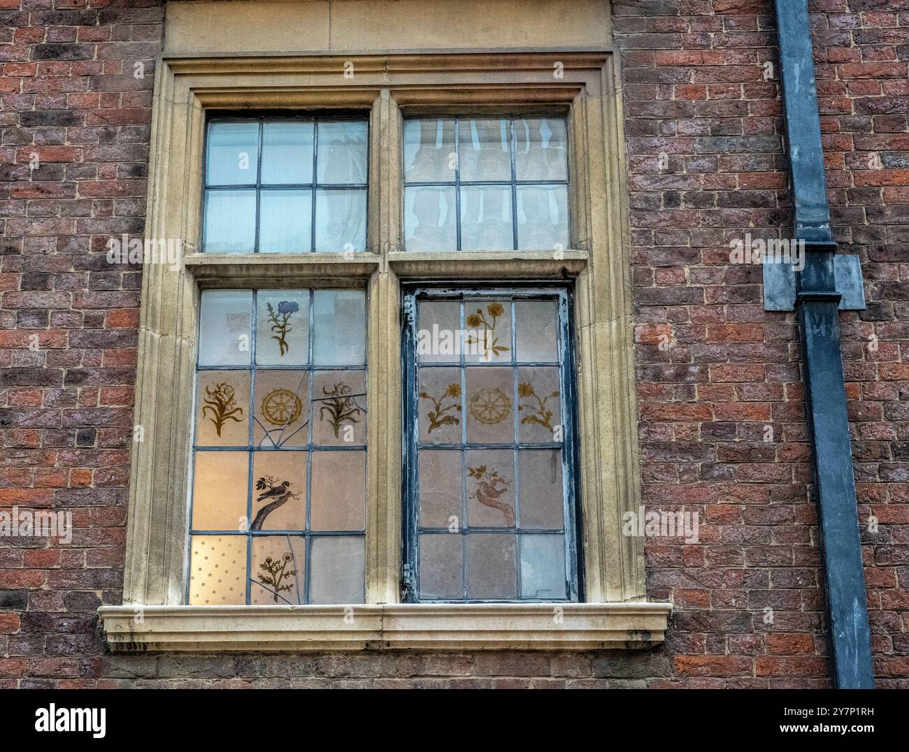 Window, St. Catherine's College, Queen's Lane, Cambridge Stock Photo ...