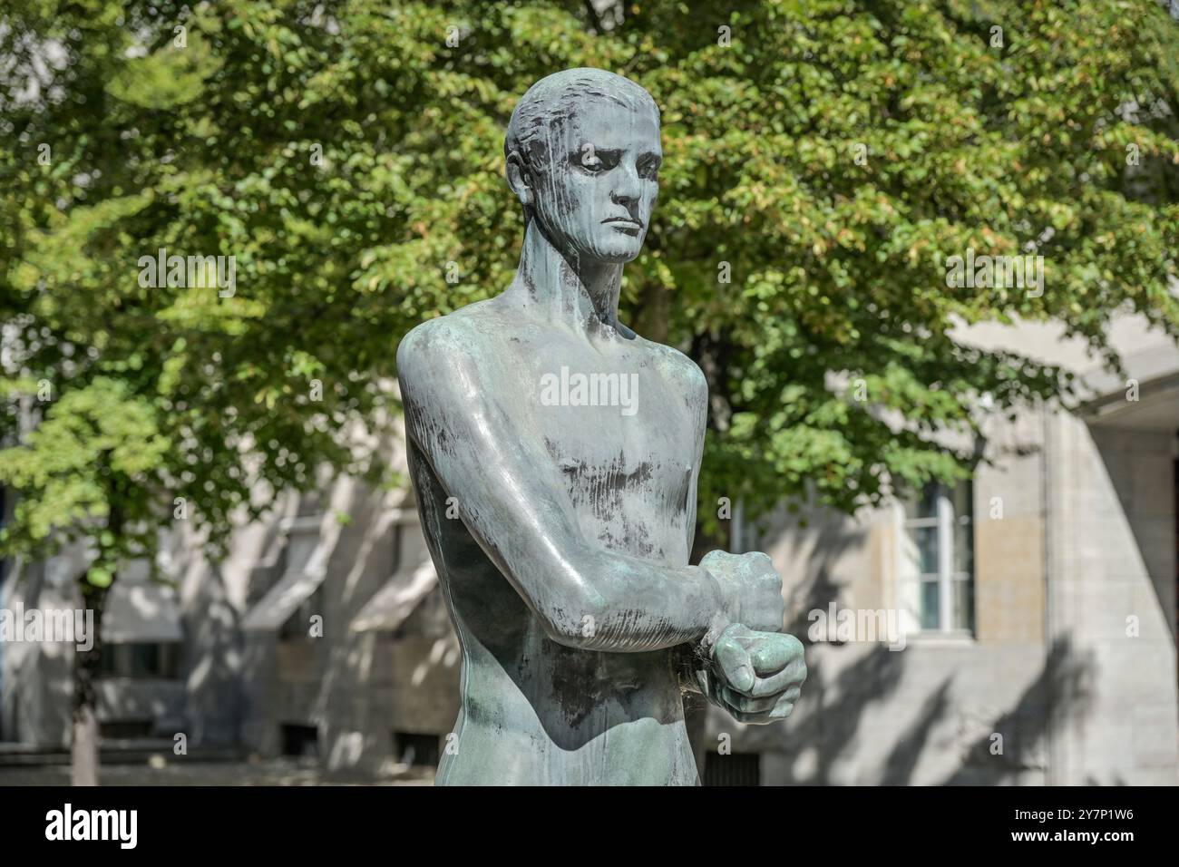 Statue of Richard Scheibe, Federal Ministry of Defense, Bendlerblock ...