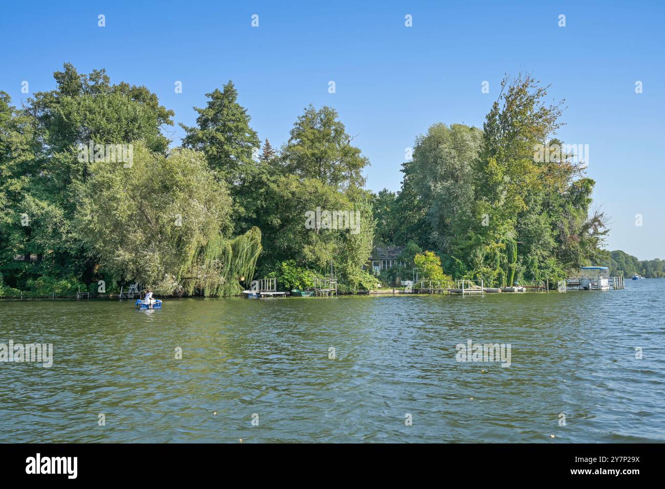 Maienwerder Island, Tegel Lake, Tegel, Reinickendorf, Berlin, Germany, Insel Maienwerder ...
