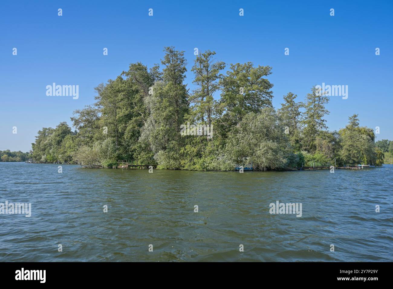 Maienwerder Island, Tegel Lake, Tegel, Reinickendorf, Berlin, Germany, Insel Maienwerder ...
