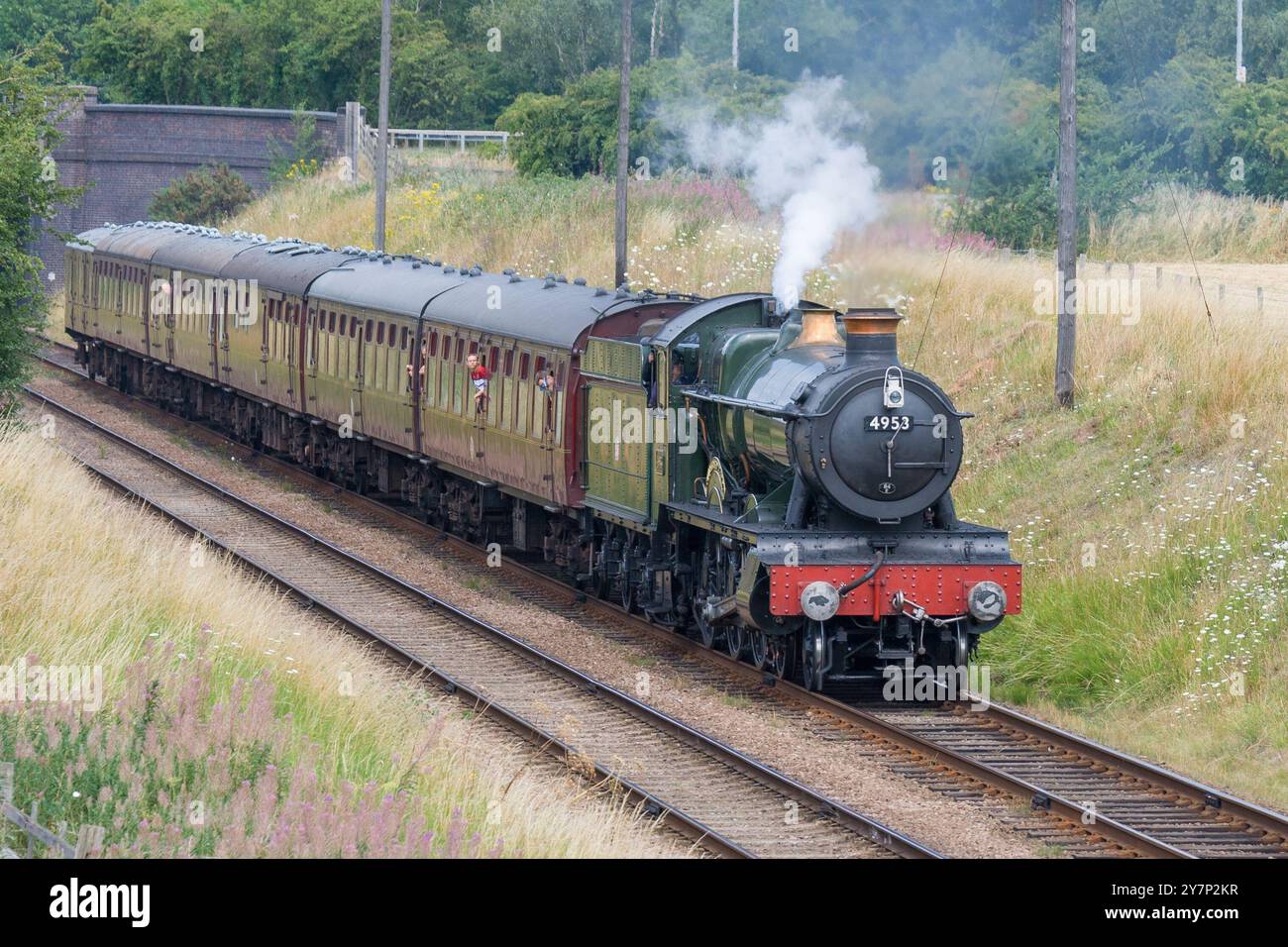 GWR 4953 Pitchford Hall on the Great Central Railway Stock Photo - Alamy