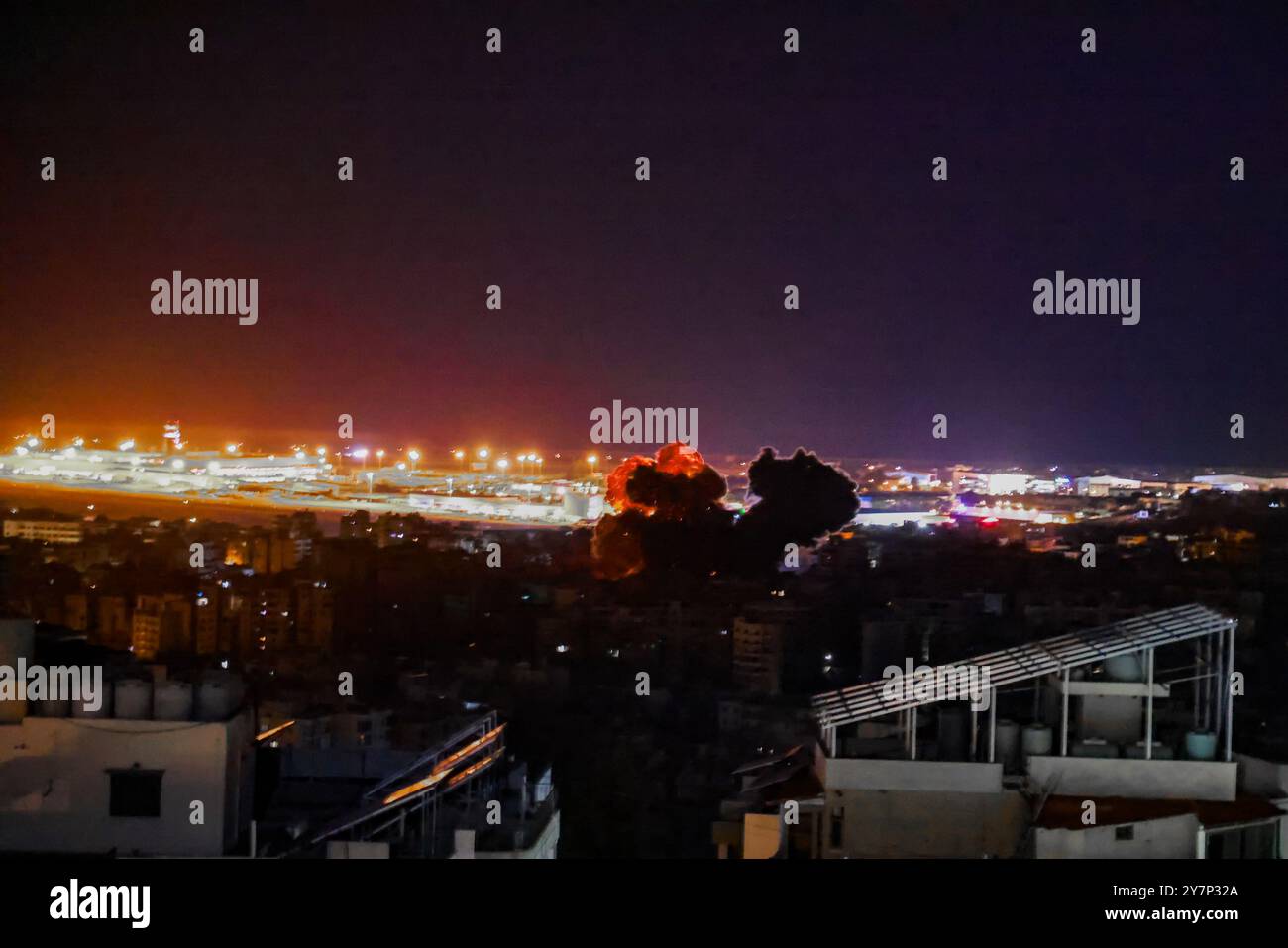 Beirut, Lebanon. 30th Sep, 2024. Sylvain Rostaing/Le Pictorium - Beirut ...