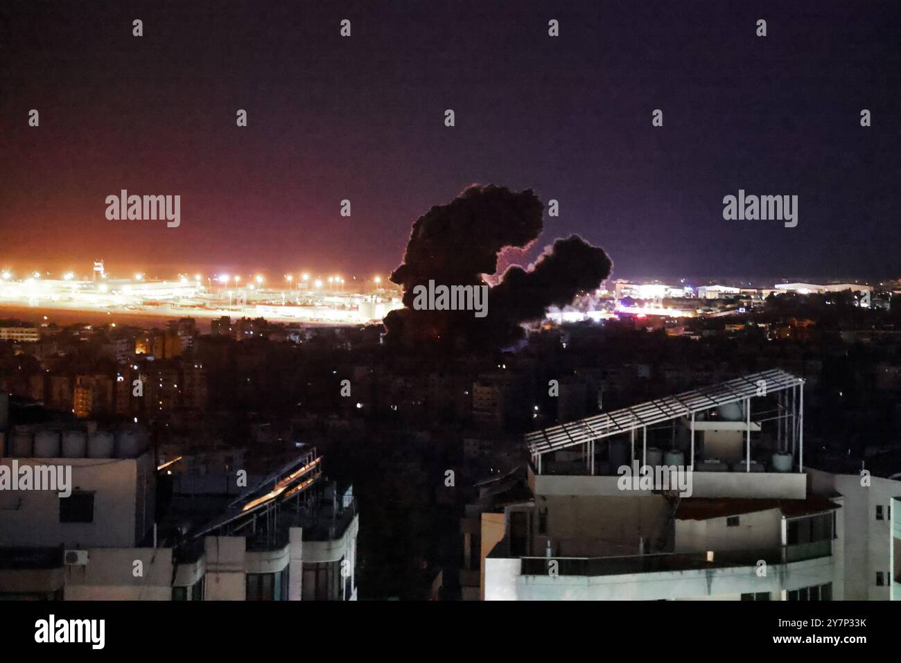Beirut, Lebanon. 30th Sep, 2024. Sylvain Rostaing/Le Pictorium - Beirut ...
