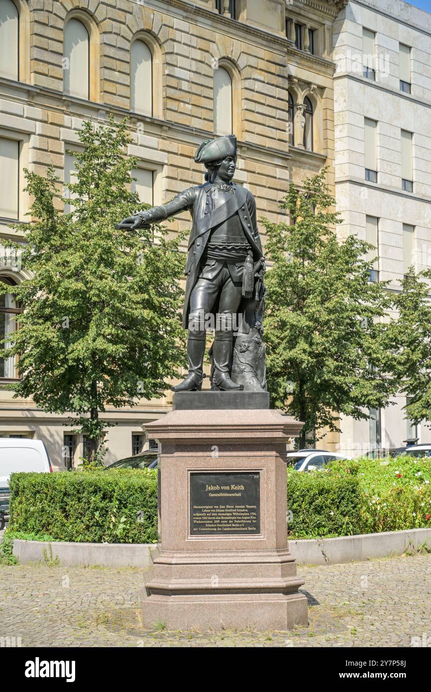 Monument to Jakob von Keith, Mohrenstraße, Wilhelmplatz, Mitte, Berlin ...