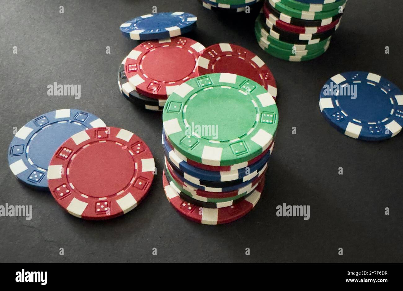 A pile of gambling chips. Texture background Stock Photo - Alamy