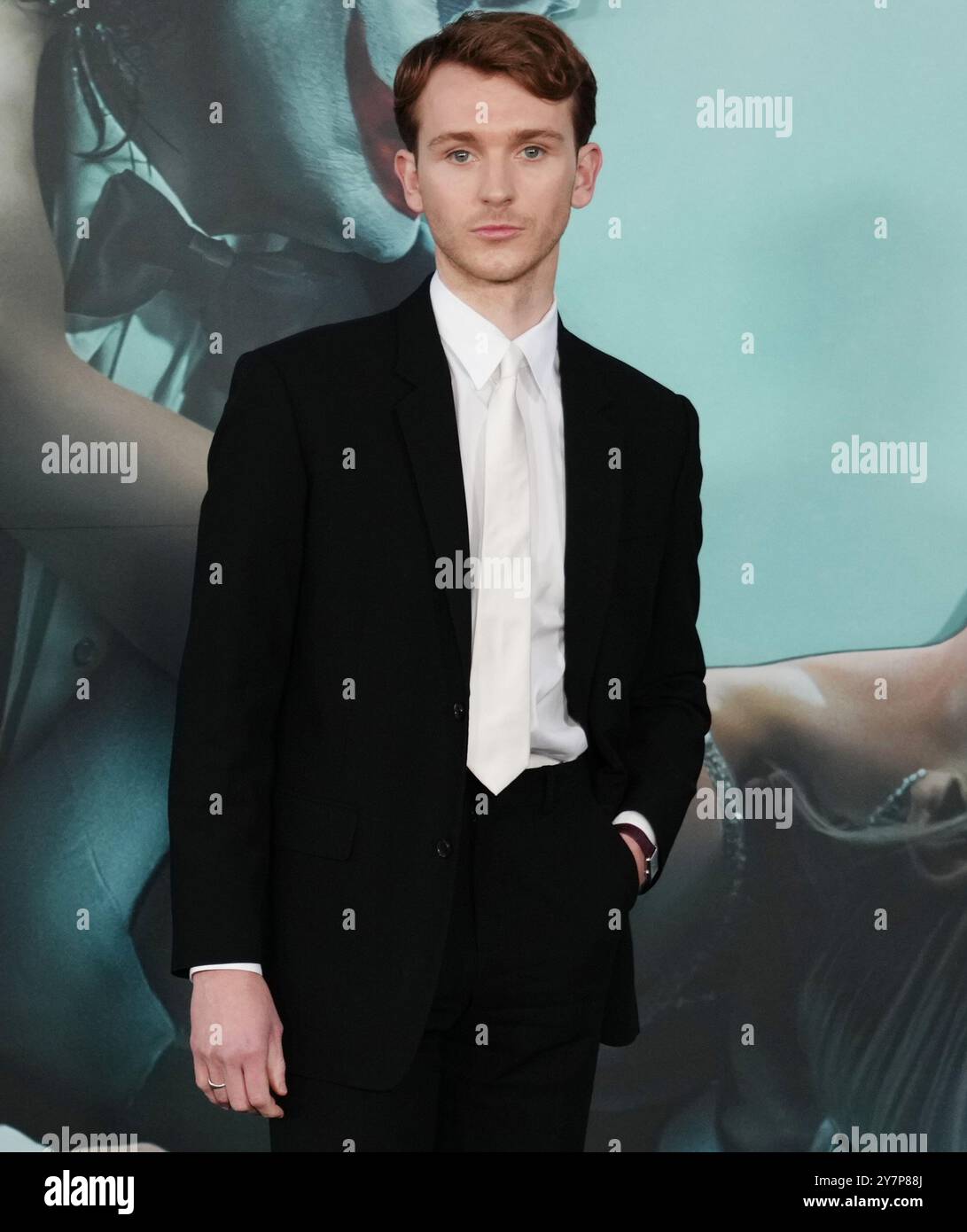 Harry Lawtey arrives at the Warner Bros. Pictures' JOKER: FOLIE À DEUX ...