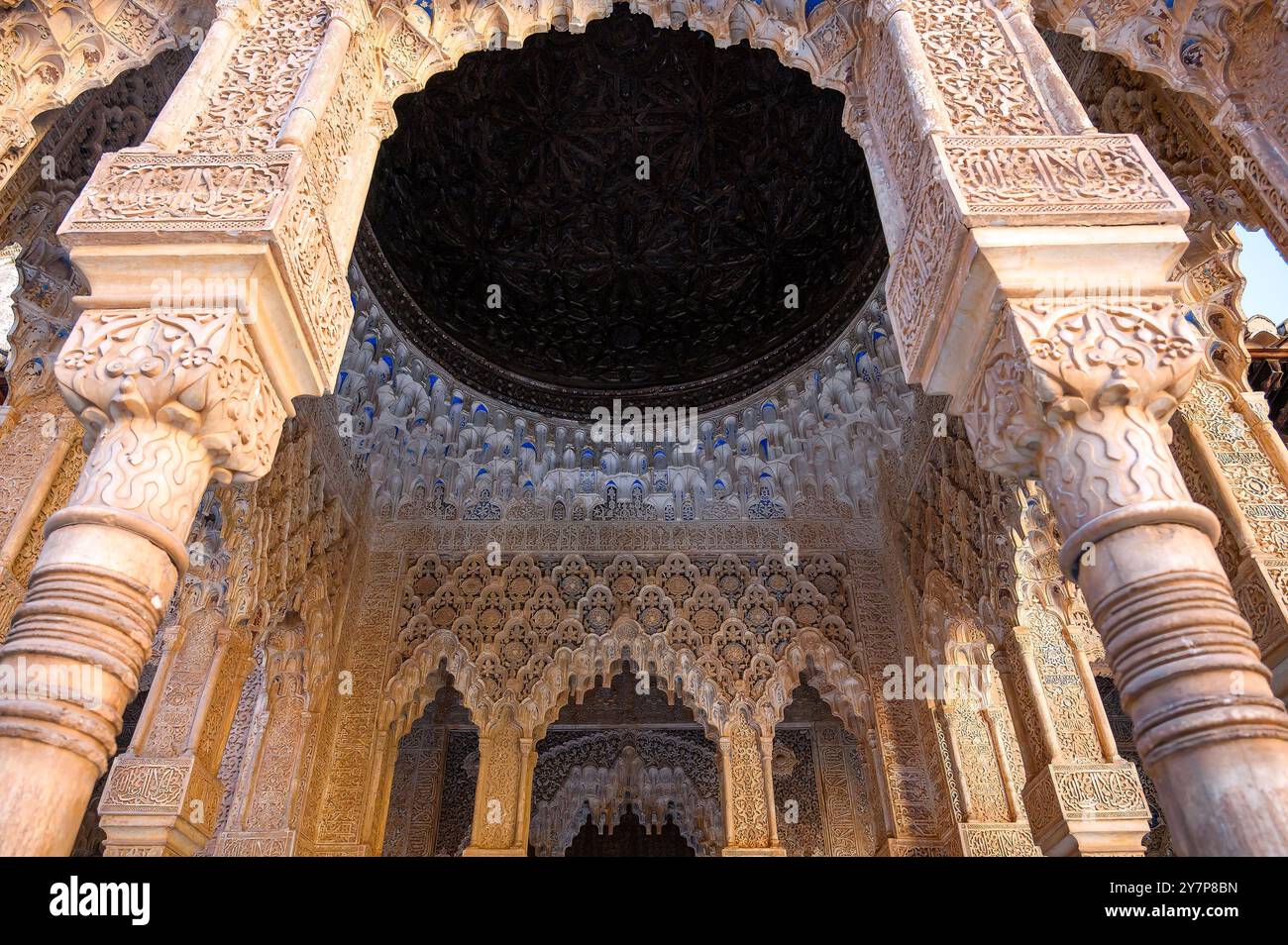 Islamic architecture in Alhambra palace, Spain Stock Photo - Alamy