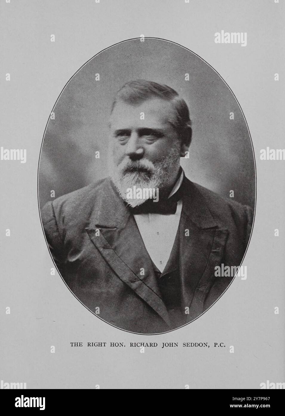 Vintage Portrait of the Right Honorable Richard John Seddon, Former ...