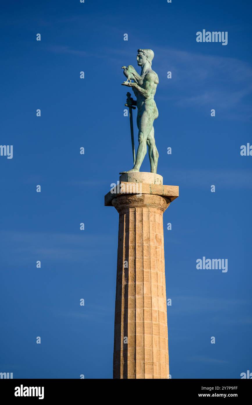 Victor monument, symbol of Belgrade, commemorating Allied victory in ...