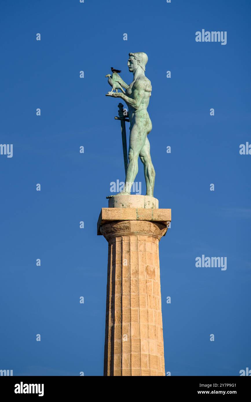 Victor monument, symbol of Belgrade, commemorating Allied victory in ...