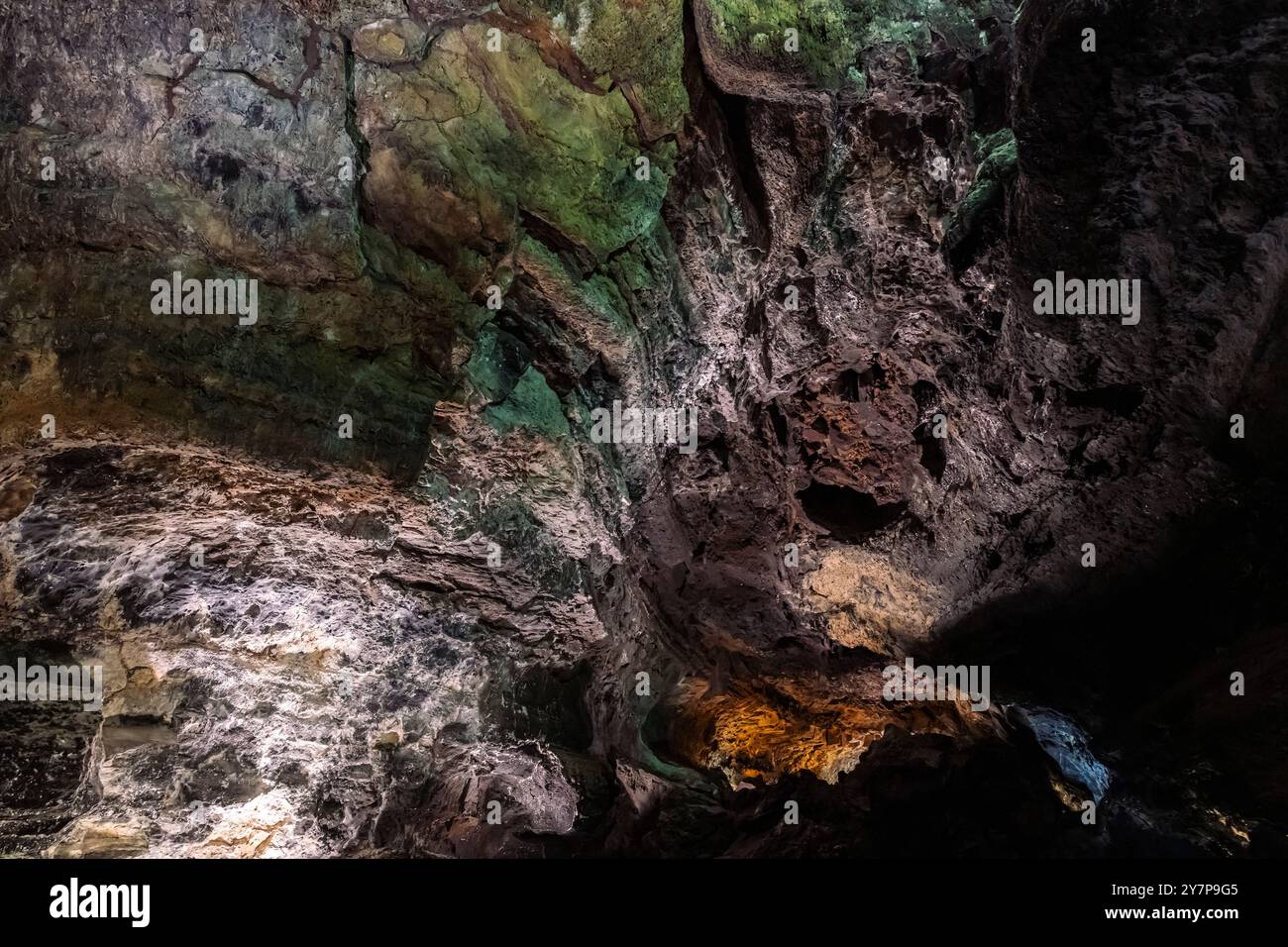 cave with different types of minerals on surface Stock Photo - Alamy
