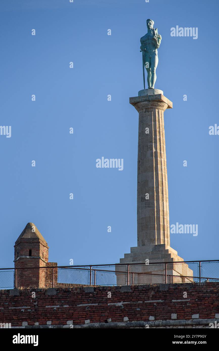 Victor monument, symbol of Belgrade, commemorating Allied victory in ...