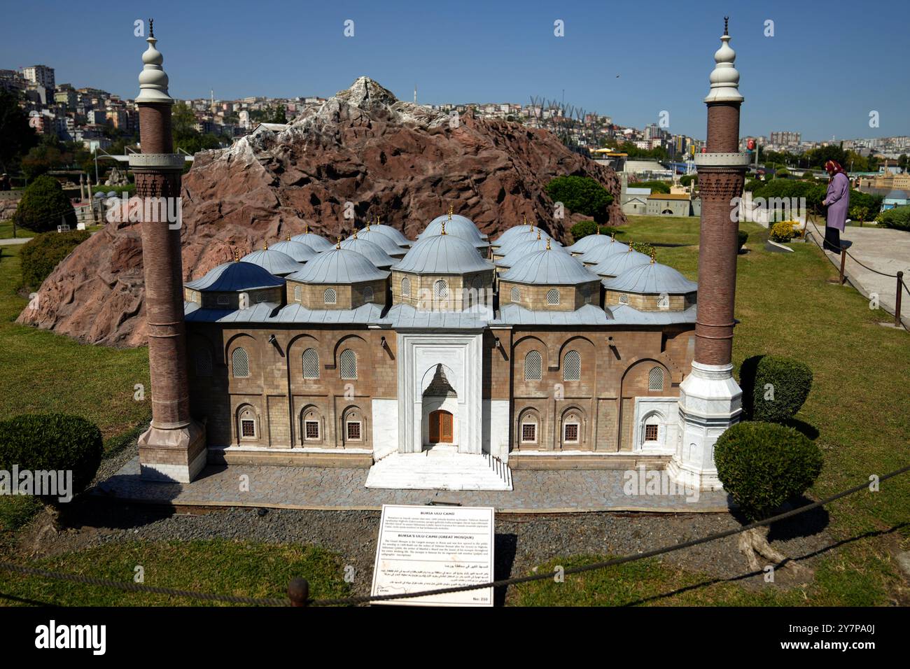 Tourists walk around miniature versions of Turkey's most famous ...