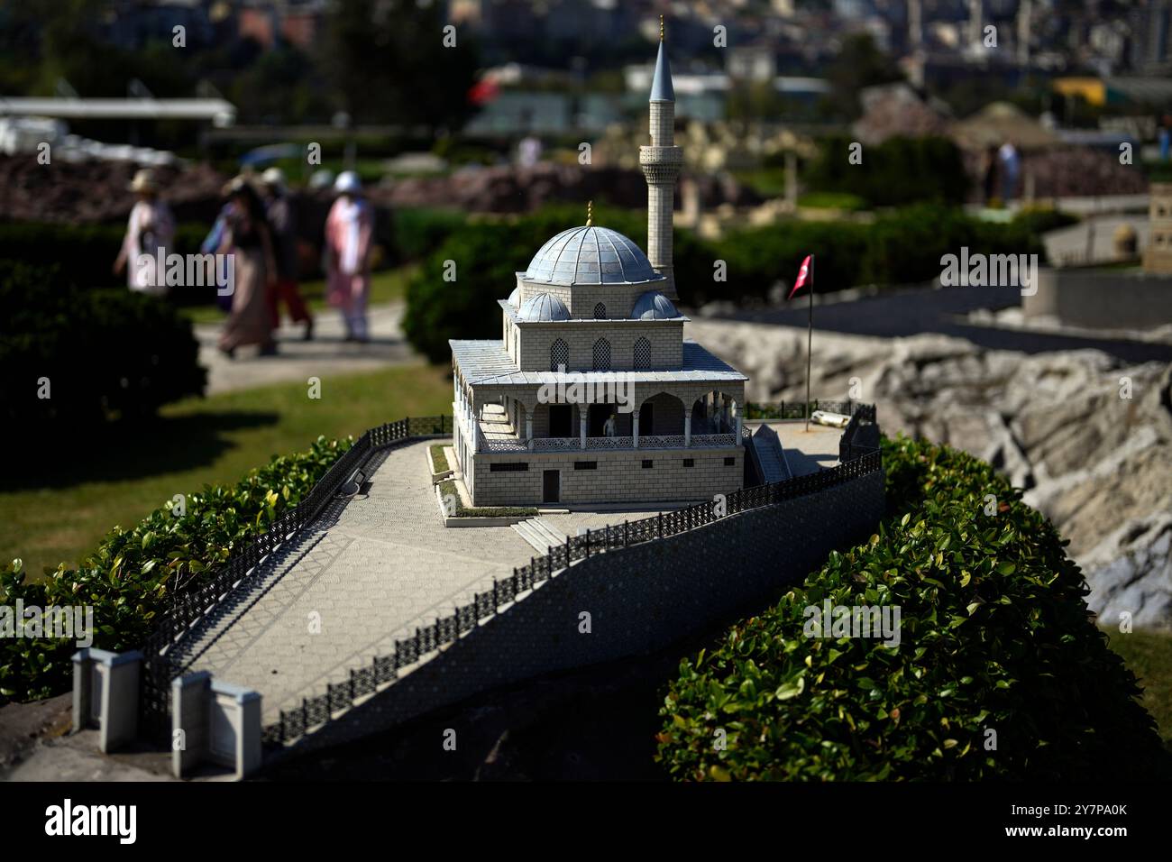 Tourists walk around miniature versions of Turkey's most famous ...