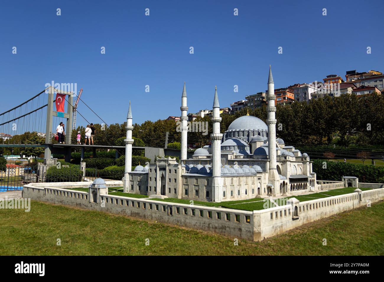 Tourists walk around miniature versions of Turkey's most famous ...