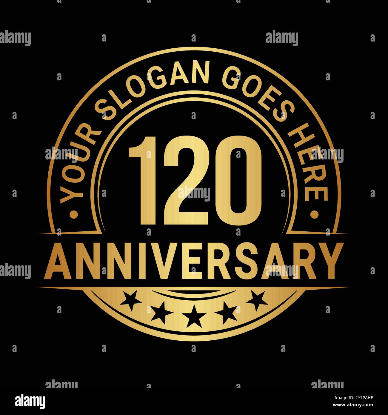 120 years anniversary logo design template. 120th anniversary ...