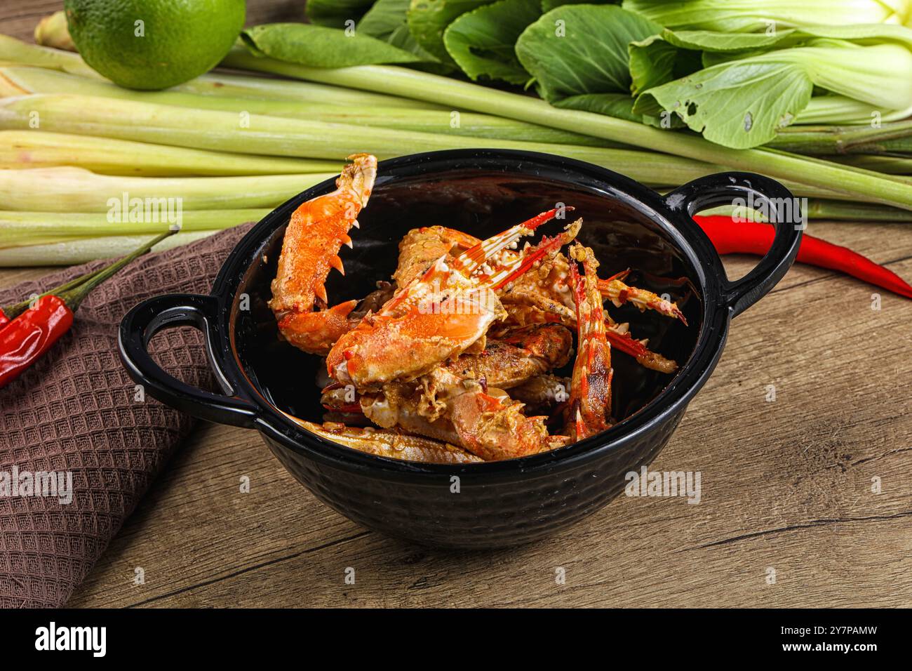 Delicous steamed Spider crab Claws snack Stock Photo - Alamy