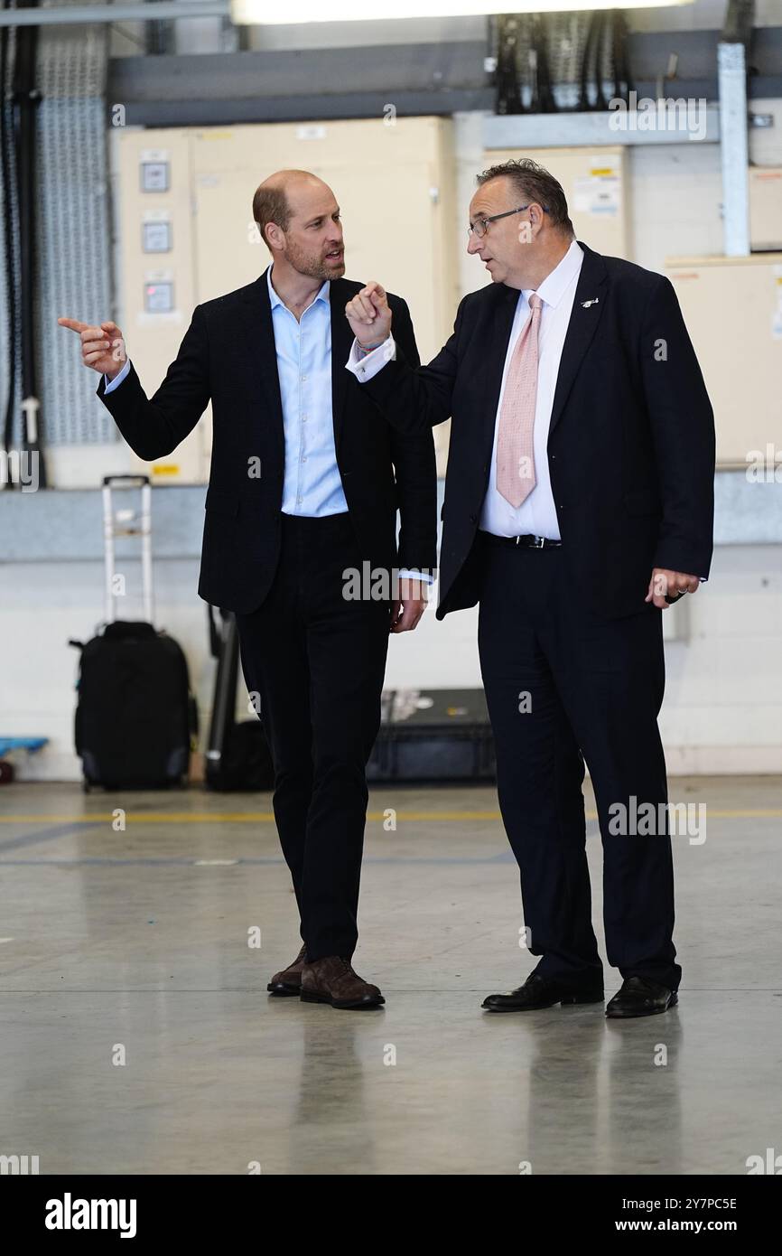 The Prince of Wales speaks with CEO of the London Air Ambulance Charity ...