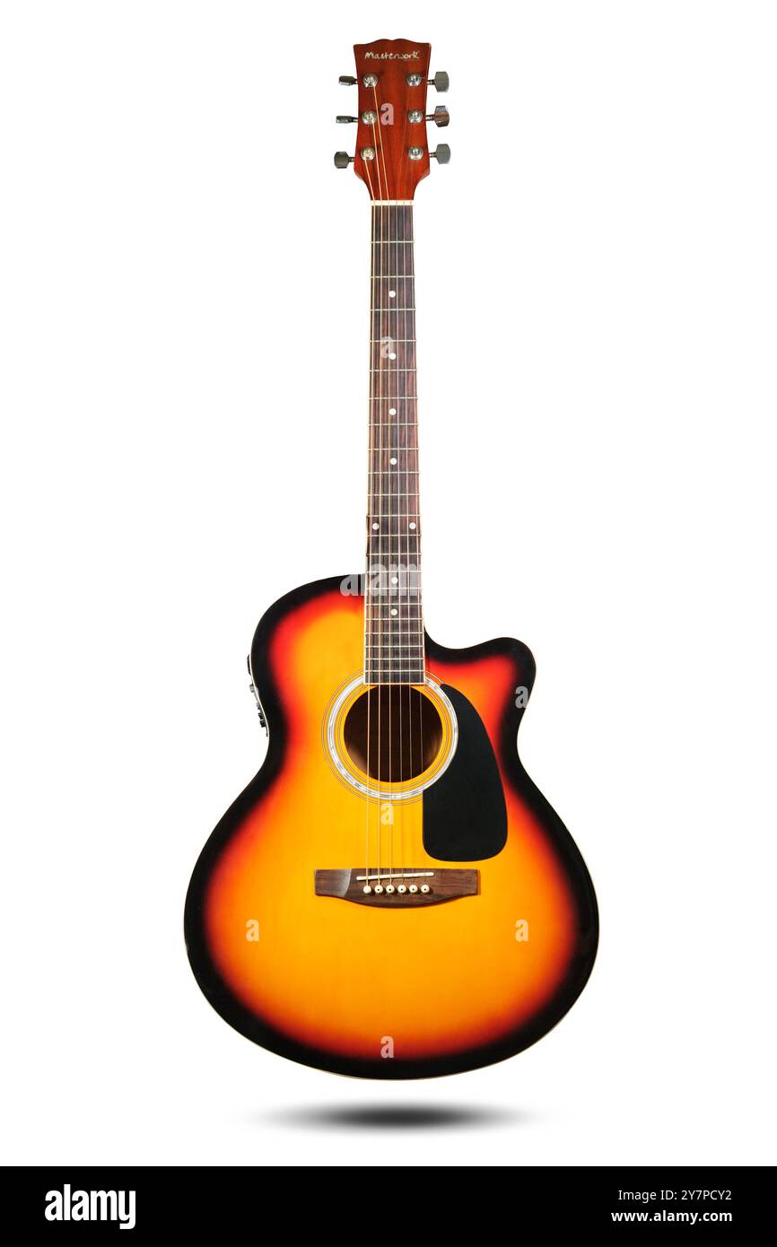 Izmir, Turkey - Jun 20 2024: Front view of a Masterwork brand acoustic ...