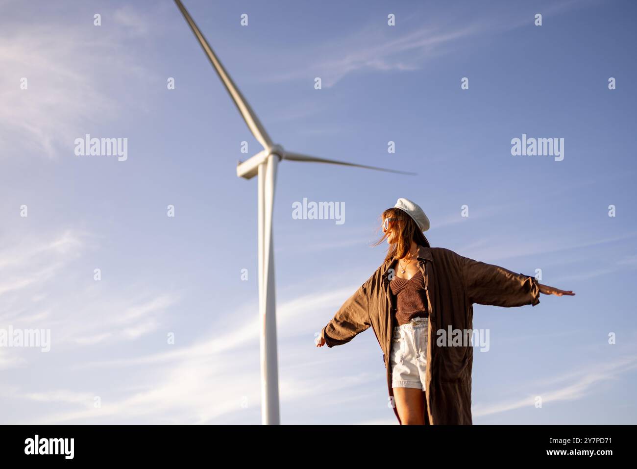 Wind Energy Freedom Stock Photo - Alamy