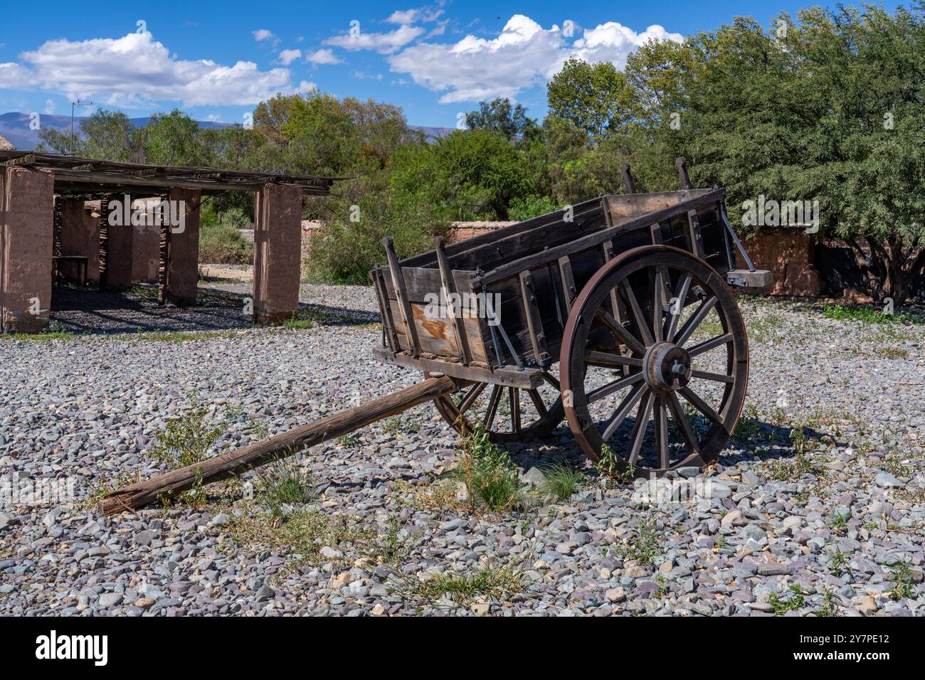 An old farm cart in Payogasta, Argentina Stock Photo - Alamy