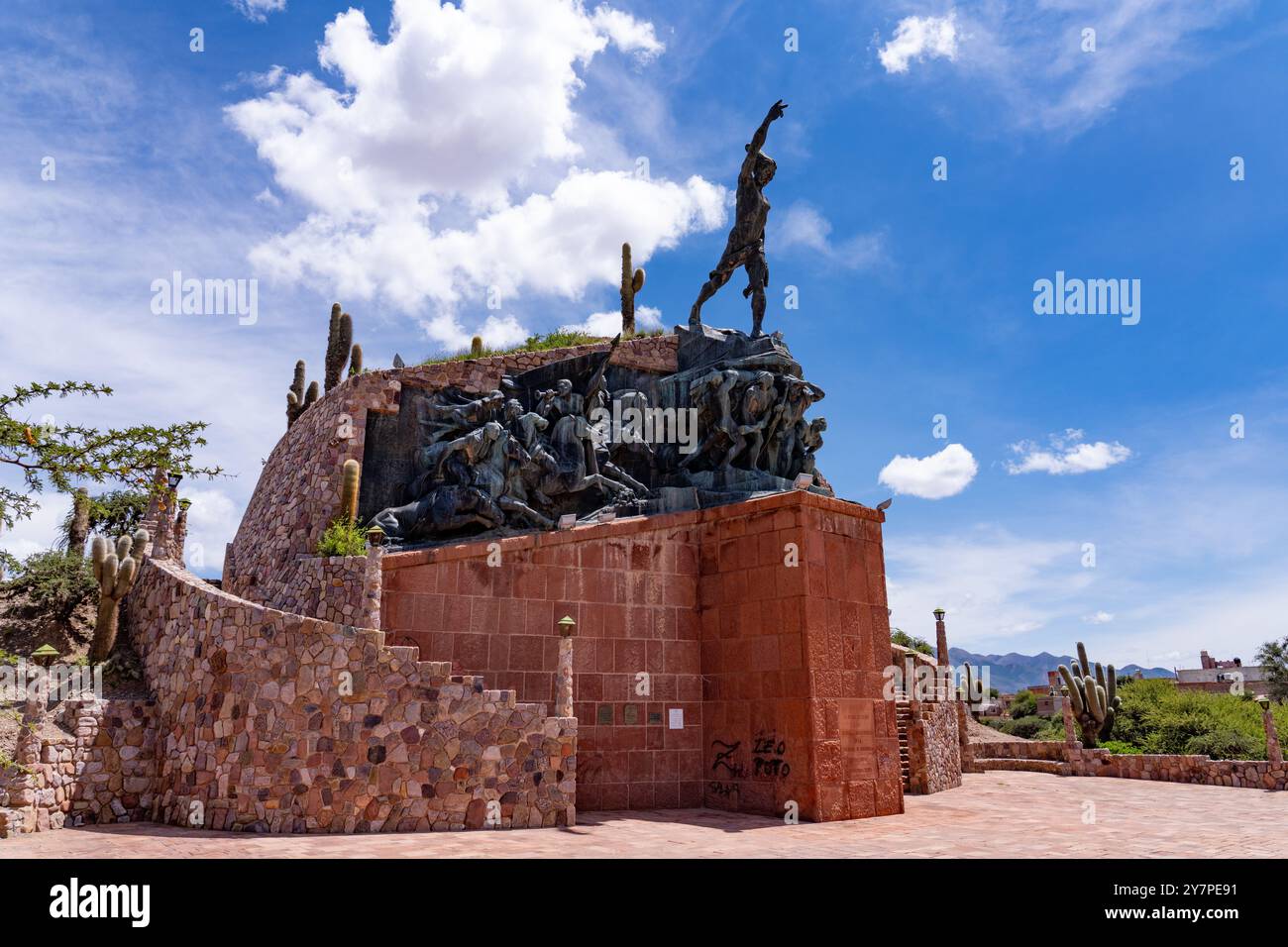 Monument to the Heros of lndependence in Humahuaca in the Humahuaca ...