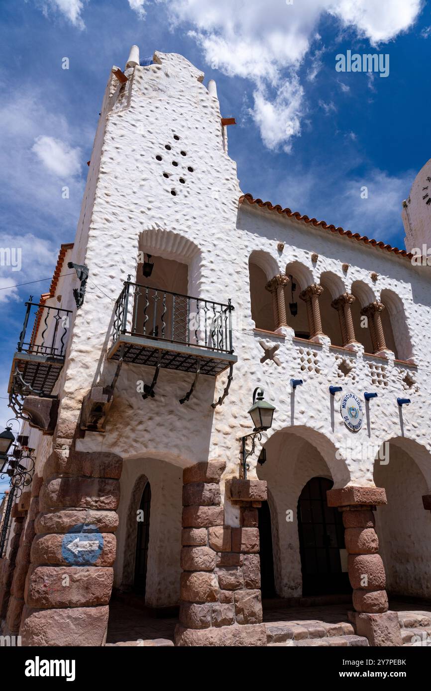 The Spanish & Moorish-style town hall or cabildo on Plaza Gomez in ...