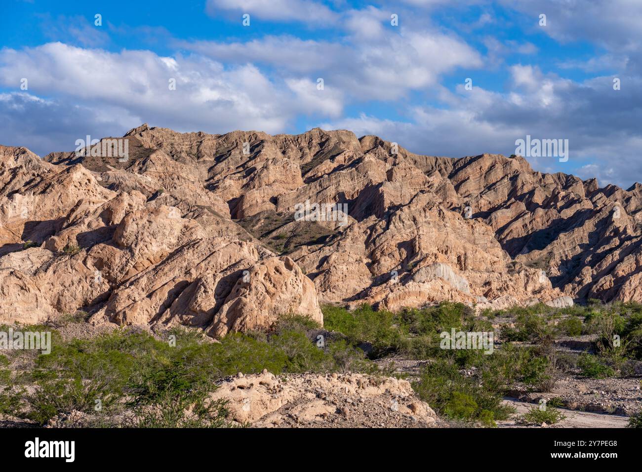 The fantastic eroded landscape of the Angastaco Natural Monument in the ...