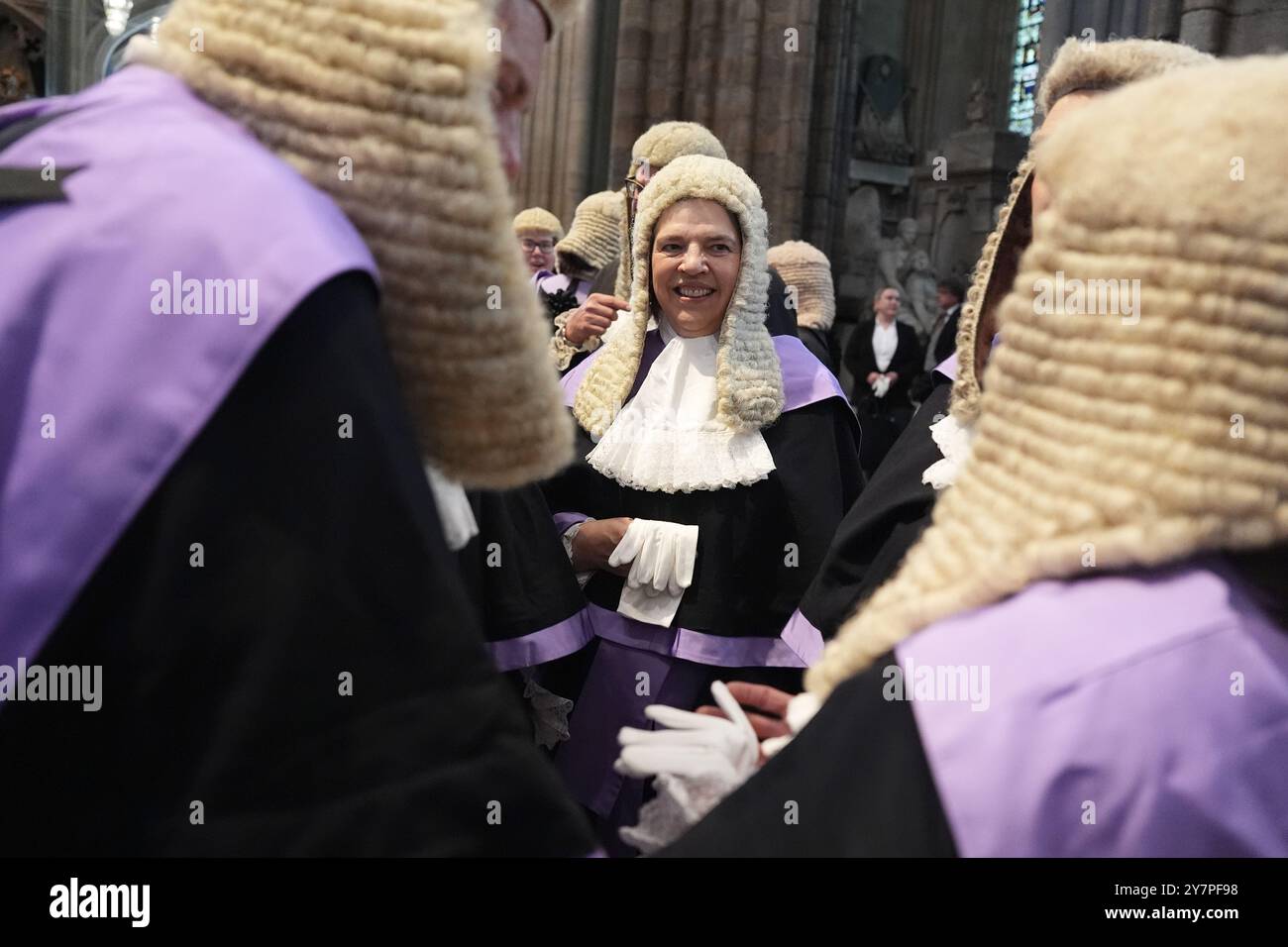 Judges and members of the legal profession at Westminster Abbey in ...
