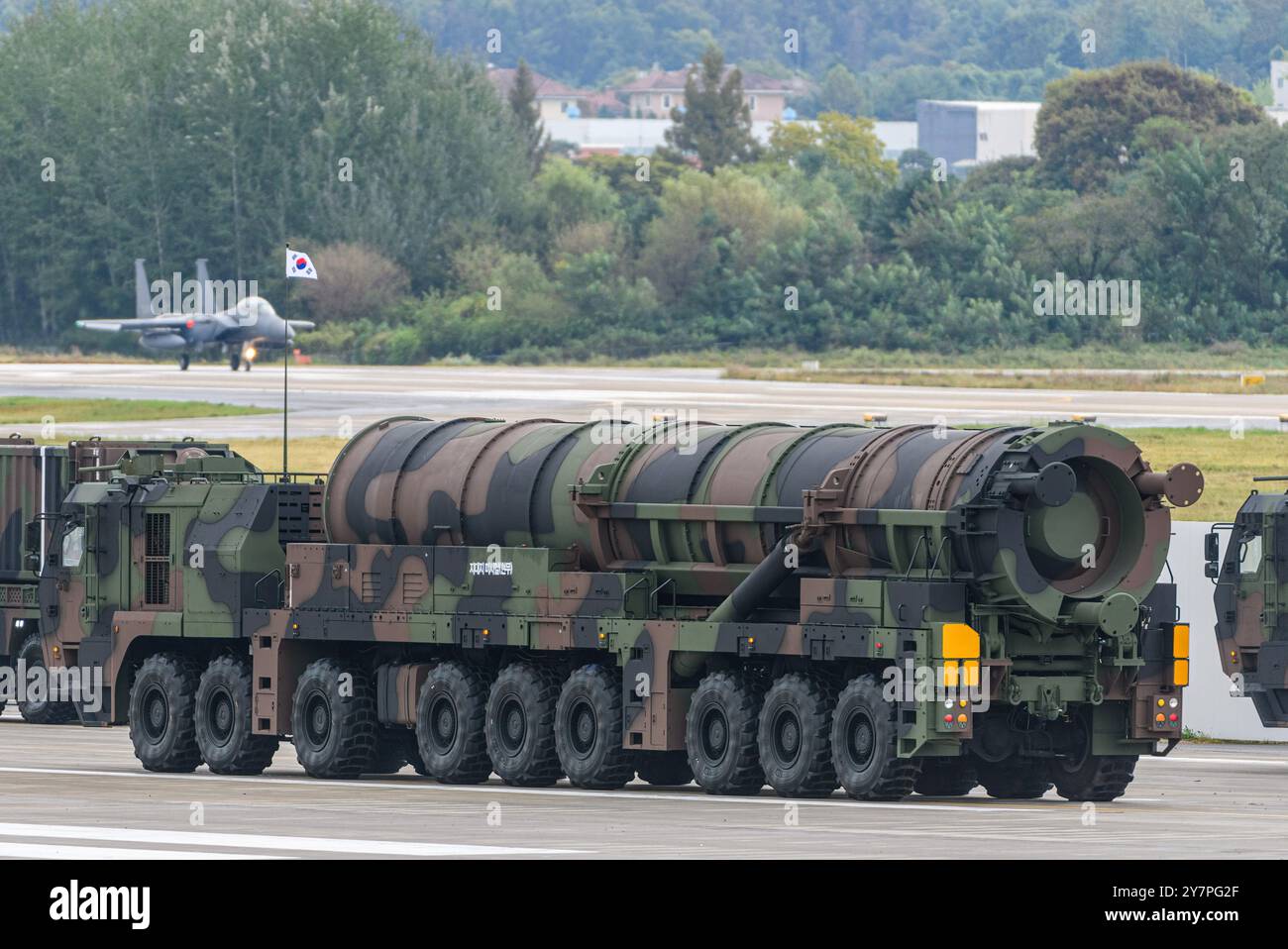 Seoul, South Korea. 01st Oct, 2024. A Transporter erector launcher ...