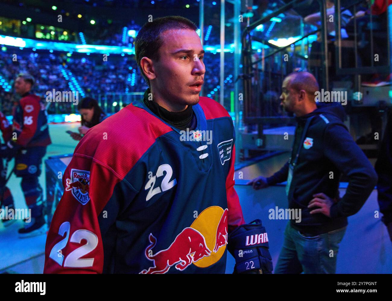 Jakob Weber, EHC RB Muc 22 in the friendly match of the Global Series ...