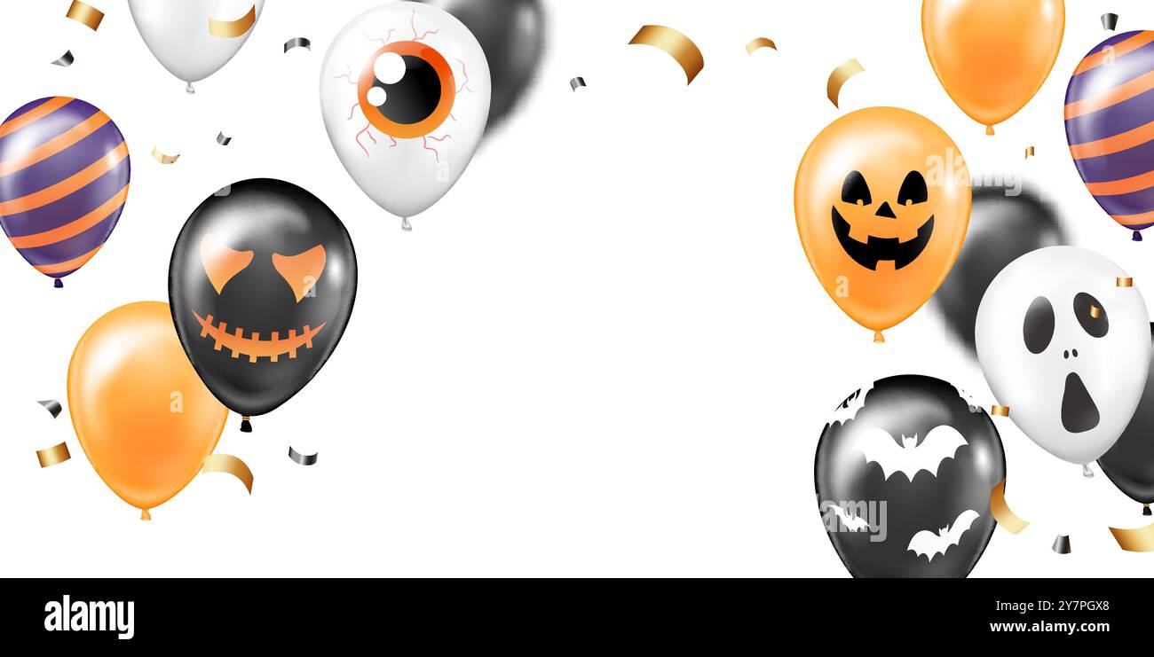 Scary air balloons halloween Stock Vector Images - Alamy