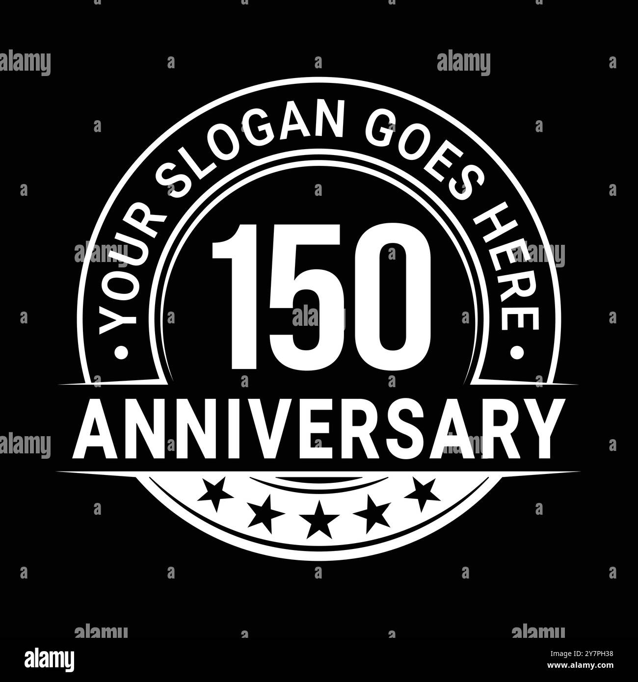 150 years anniversary logo design template. 150th anniversary ...