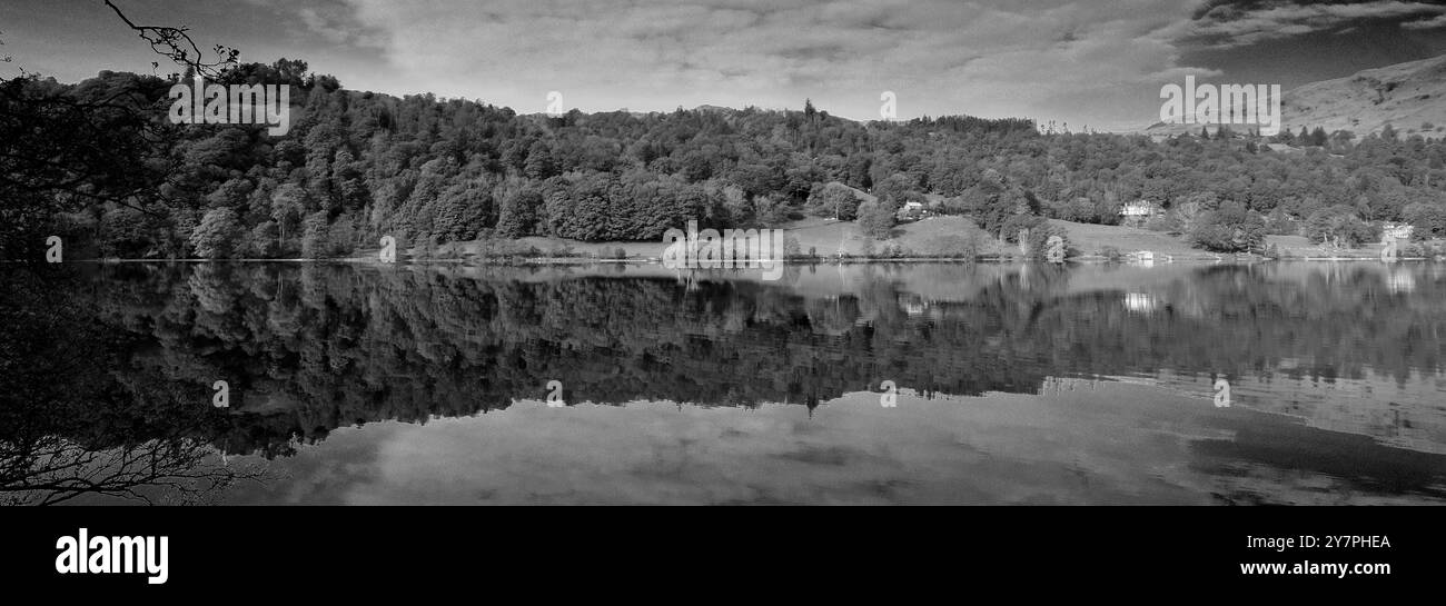 Reflections in Grasmere, Lake District National Park, Westmorland and ...