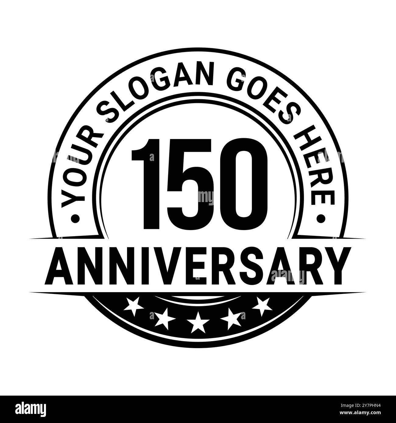 150 years anniversary logo design template. 150th anniversary ...