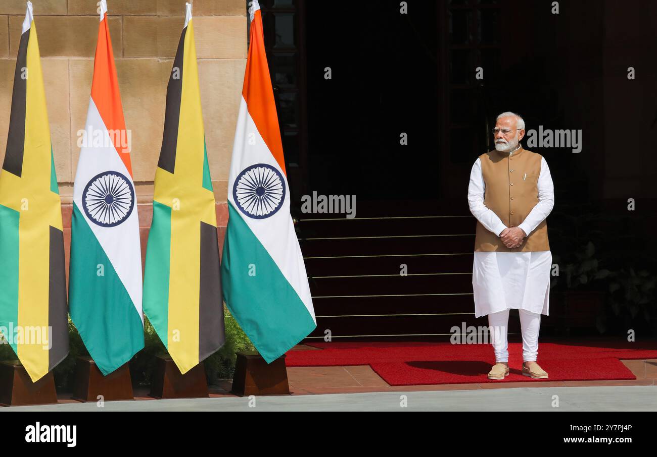 New Delhi, India. 01st Oct, 2024. Indian Prime Minister Narendra Modi ...