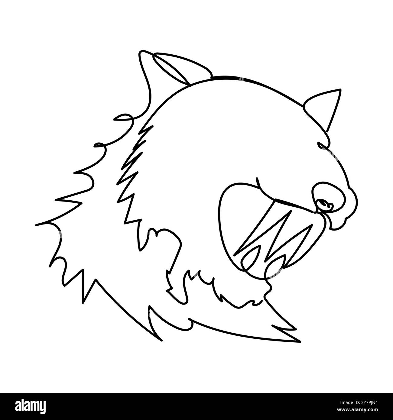 Tiger face drawing hi-res stock photography and images - Alamy