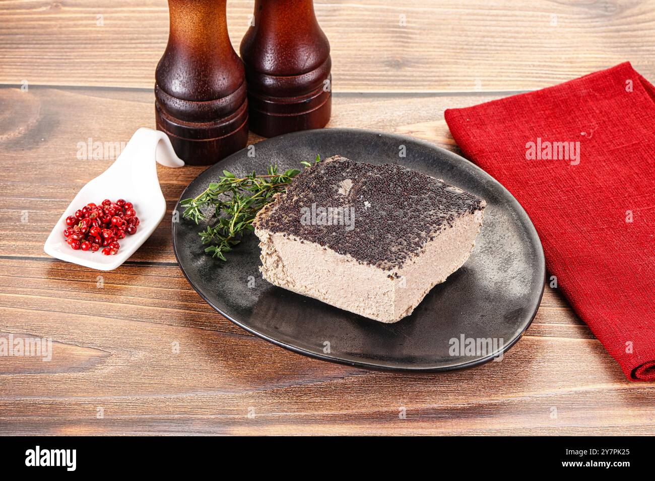 Delicous liver pate snack appetizer served thyme Stock Photo - Alamy