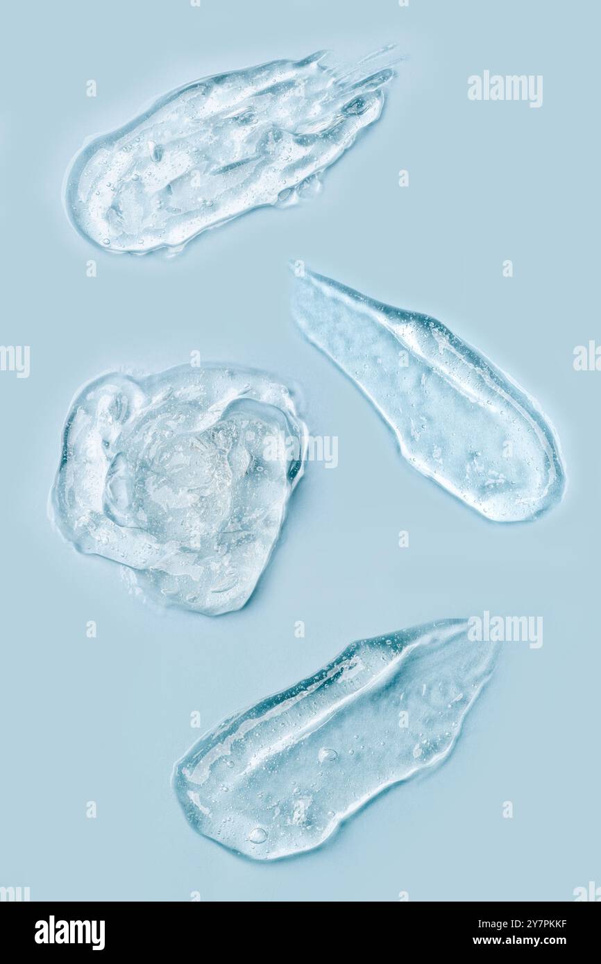 Blue transparent viscous liquid hi-res stock photography and images - Alamy