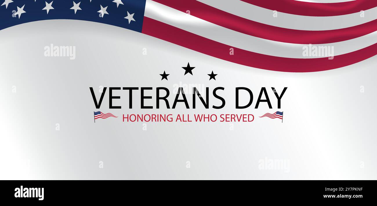 A Nations Gratitude Commemorating Veterans on Veterans Day Stock Vector ...