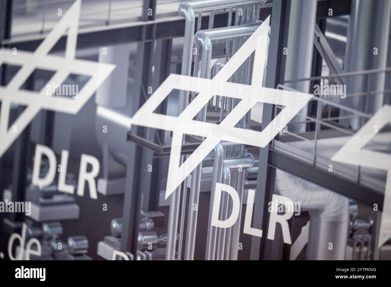 01 October 2024, Saxony-Anhalt, Leuna: View of the logo of the German ...