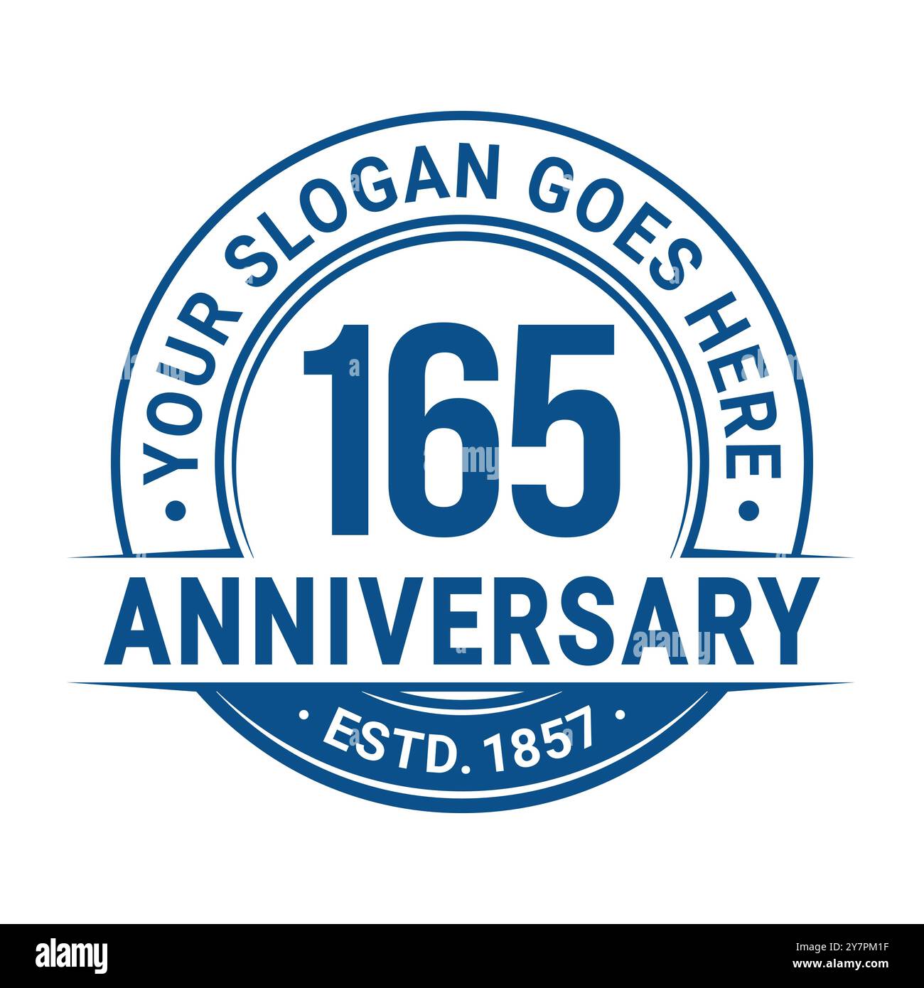 165 years anniversary logo design template. 165th anniversary ...