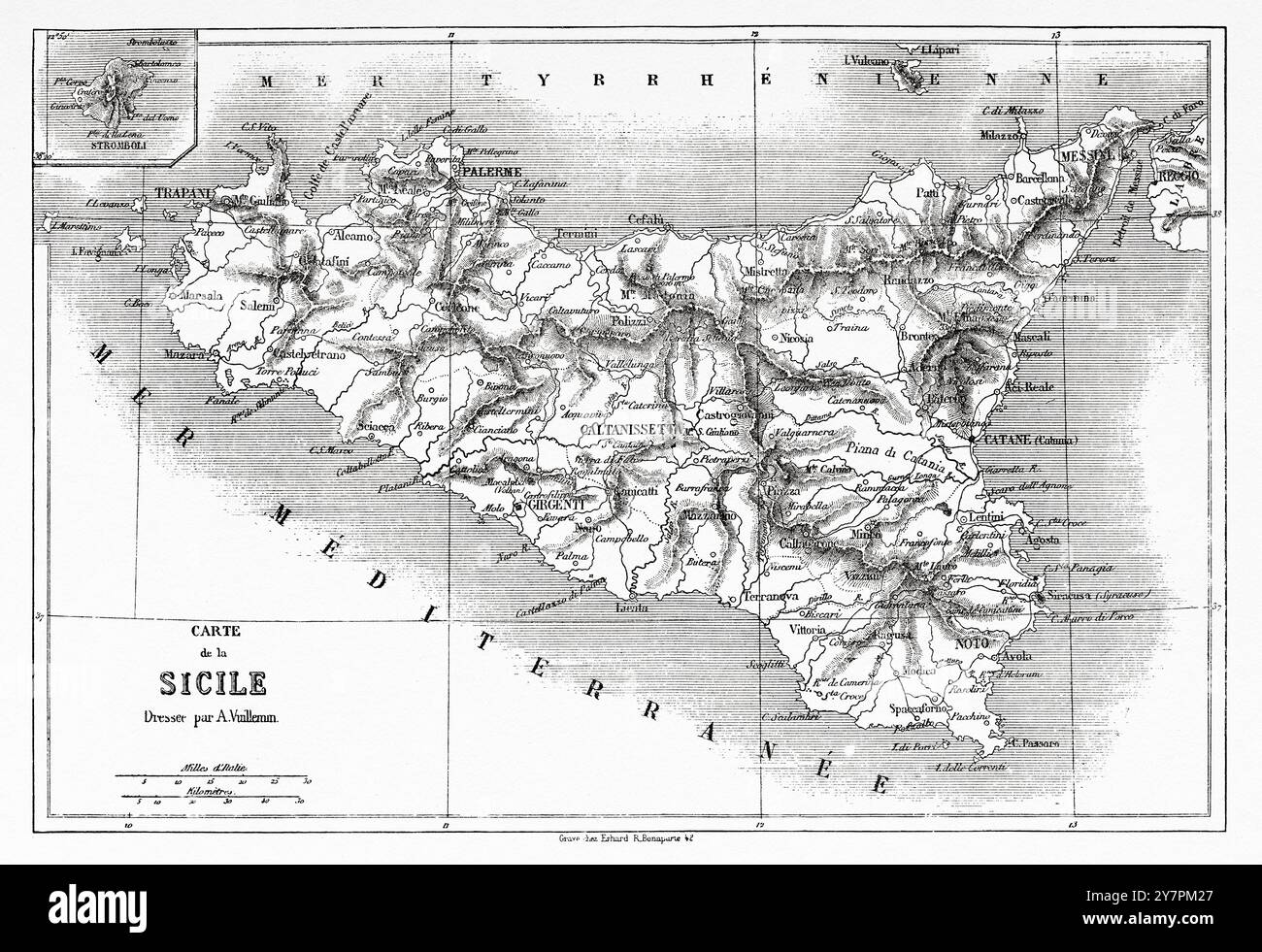 Magisto Giuseppe Brolo Sicily Italy Map