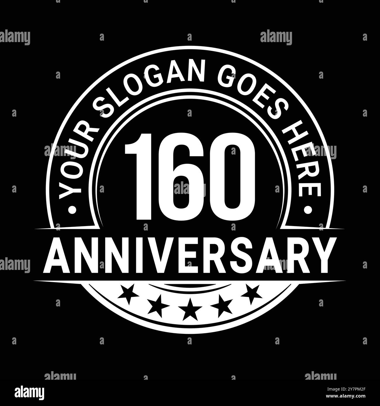 160 years logo Stock Vector Images - Alamy