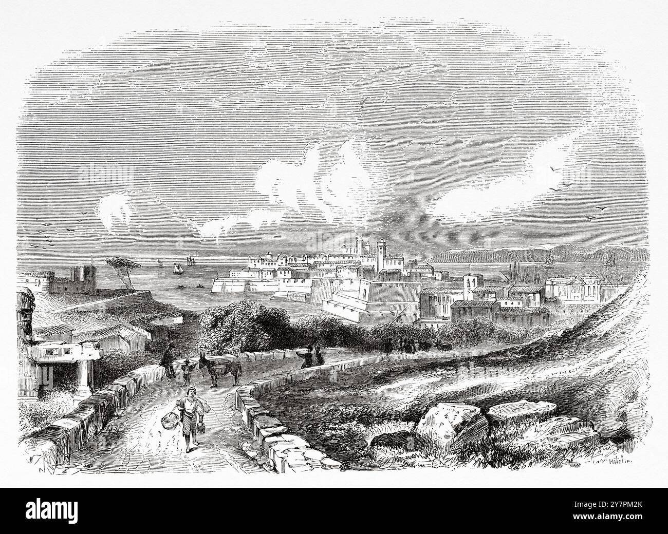 Village of southern view Cut Out Stock Images & Pictures - Alamy