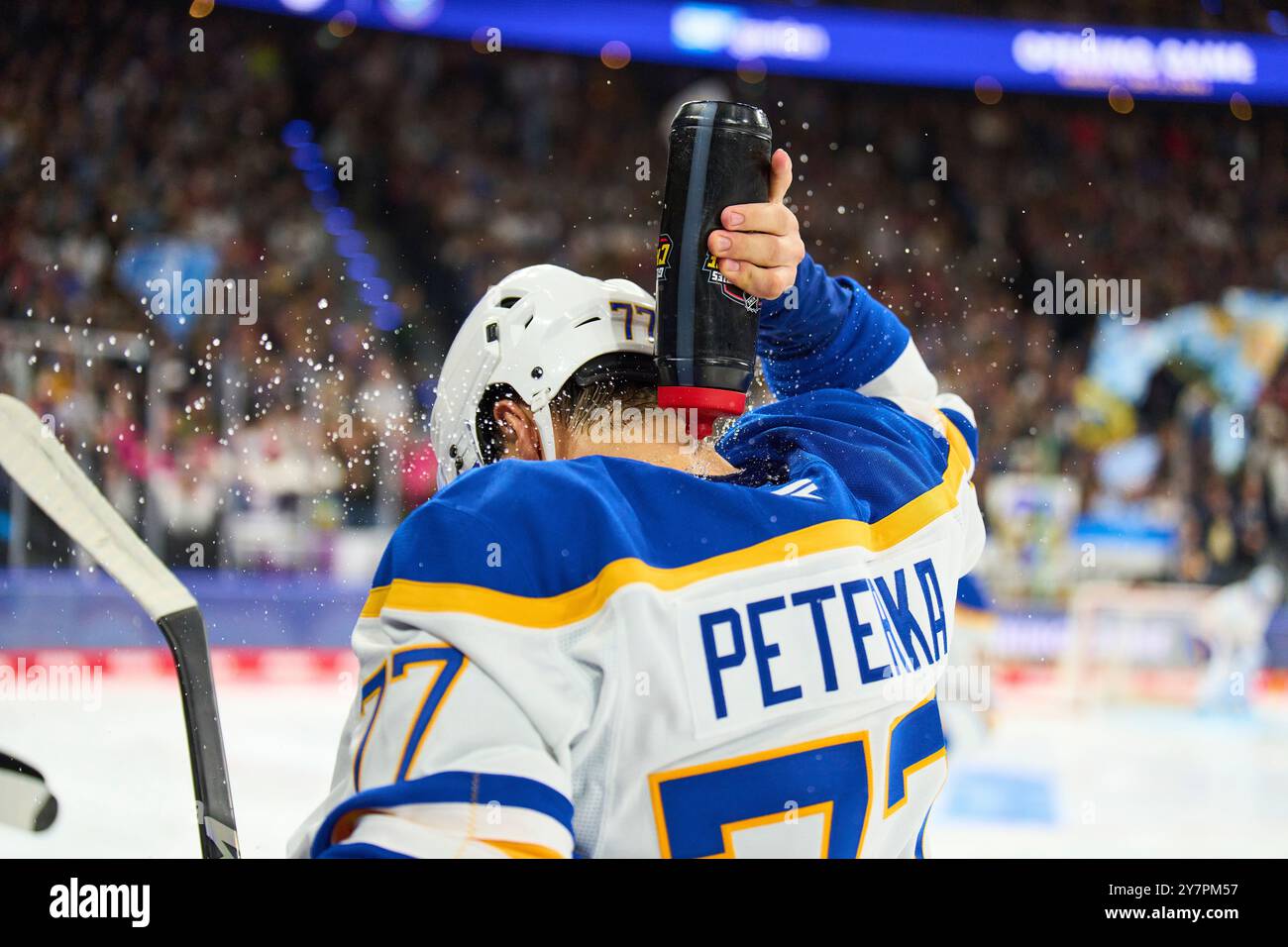 John Jason JJ Peterka refreshing in the friendly match of the Global ...