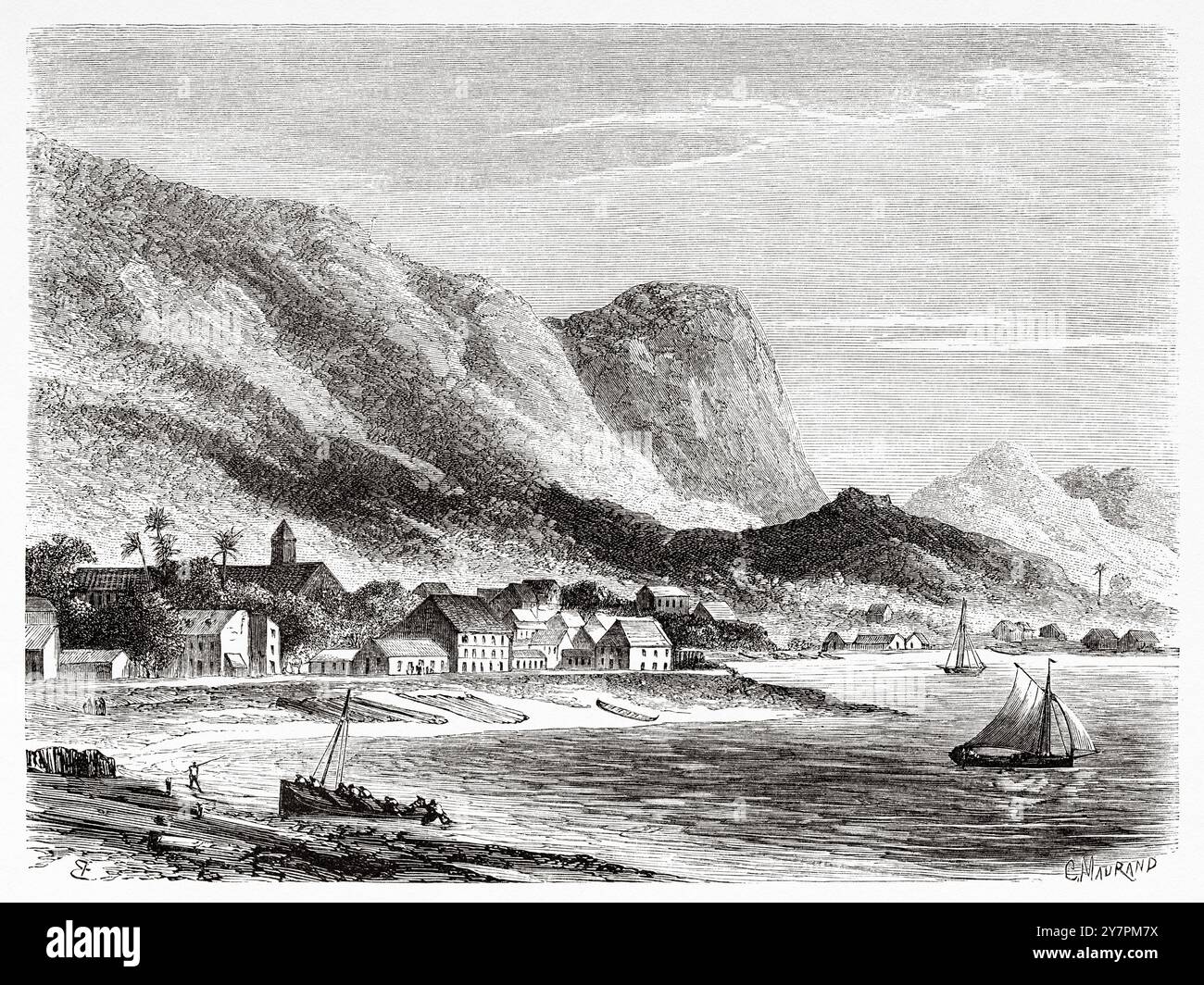 Panama boat Cut Out Stock Images & Pictures - Alamy