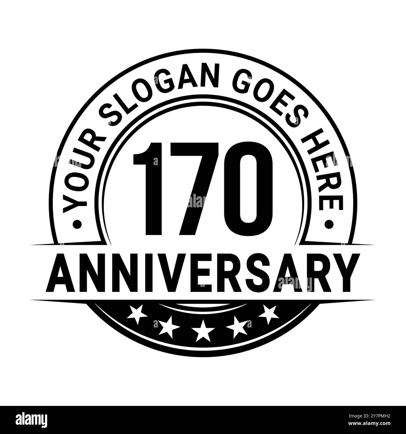 170 years anniversary logo design template. 170th anniversary ...